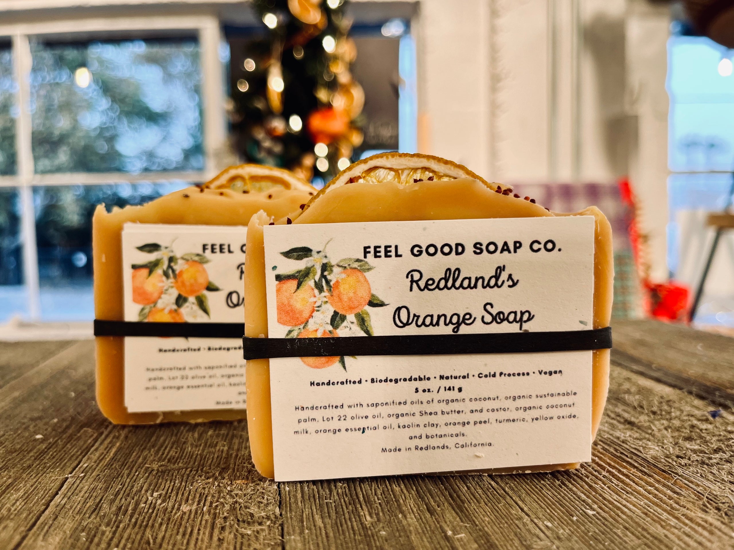 Single Soap - Redlands Orange Bar Soap Shea Butter and Coconut Milk ...